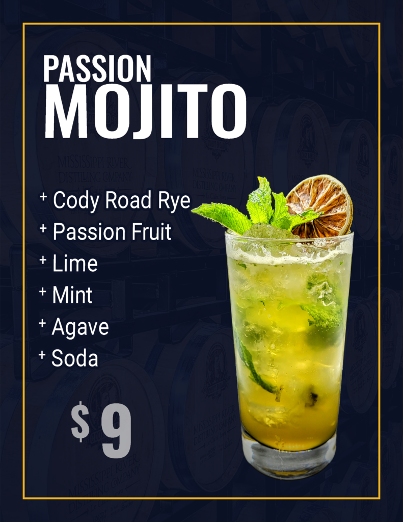 Passion Mojito - Mississippi River Distilling Company