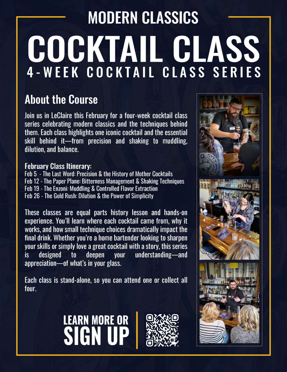 Cocktail Class: Modern Classics - Mississippi River Distilling Company